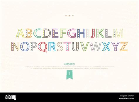 Cartoon Stil Alphabet Buchstaben Auf Papier Textur Vektor Font