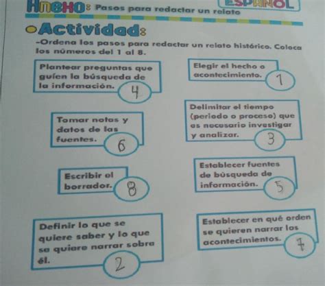 Lista 96 Imagen Cuáles Son Los Pasos Para Redactar Un Relato Histórico