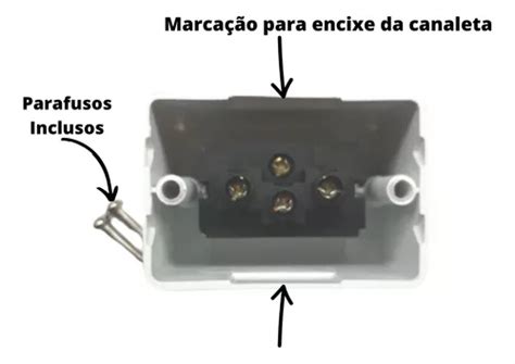 Tomada Sobrepor Externa Sistema X A P T Nbr Kit R Em