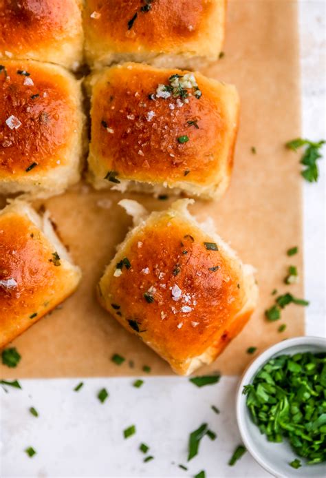 Garlic Herb Butter Dinner Rolls Yes To Yolks