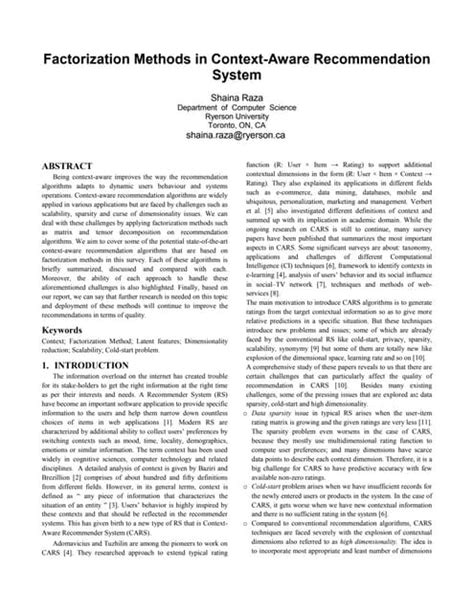 factorization methods pdf