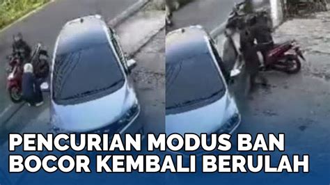 Komplotan Maling Curi Barang Berharga Pengendara Mobil Pelaku Beraksi