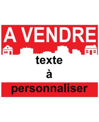 Panneau immobilier à vendre double format personnalisé panneau
