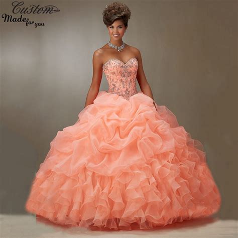 11 Trending Coral Quinceanera Dresses 2015 Cruzdaagra