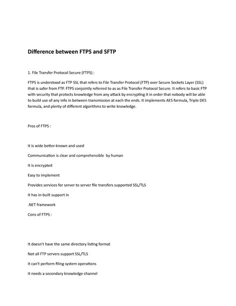 Understanding Key Differences Between Ftp Ftps And Sftp