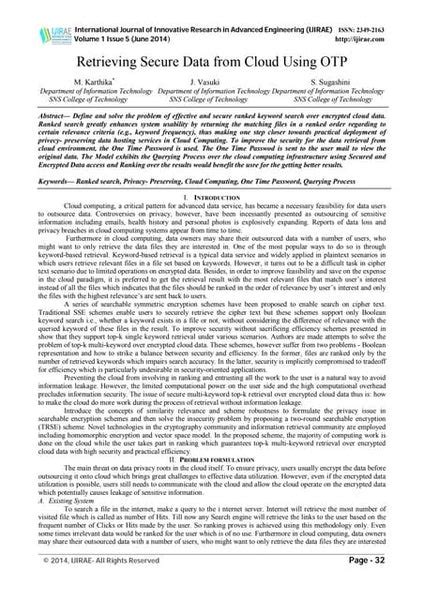 privacy preserving multi keyword ranked search over encrypted cloud d…