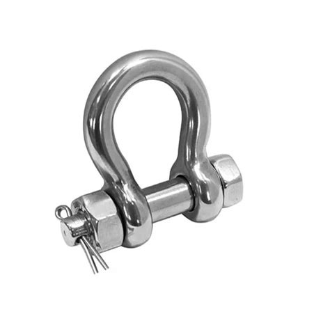 Bolt Anchor Bow Shackle Us Type Forged G2130 Stainless Steel Silver