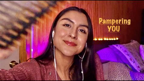 ASMR Pampering YOU To Sleep Hair Brushing Facial Treatment More