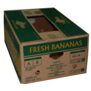 Diseño personalizado impreso corrugado de cartón Caja de banano con