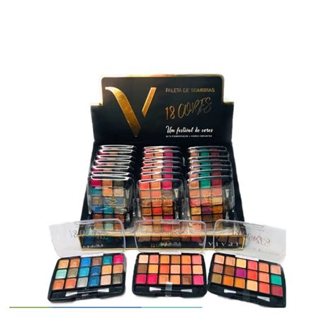 Paleta De Sombras Cores Vivai Shopee Brasil