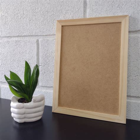 Moldura De Pinus Natural Para Quadros Decorativos Fundo MDF 2x1