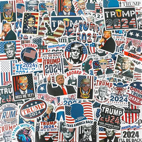 Amazon CCINEE 100 Pcs Donald Trump 2024 Stickers Trump 2024