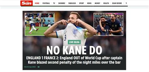 Imprensa britânica lamenta pênalti perdido por Kane e derrota da