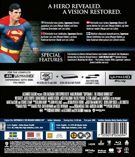 Superman Ii The Richard Donner Cut 4K Ultra Hd Blu Ray Film Køb