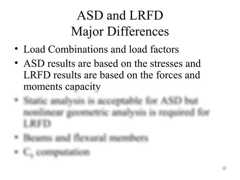 Solution General Comparison Between Aisc Lrfd And Asd Zand Studypool