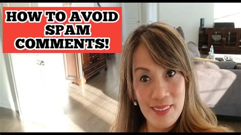 HOW TO AVOID SPAM COMMENTS YouTube