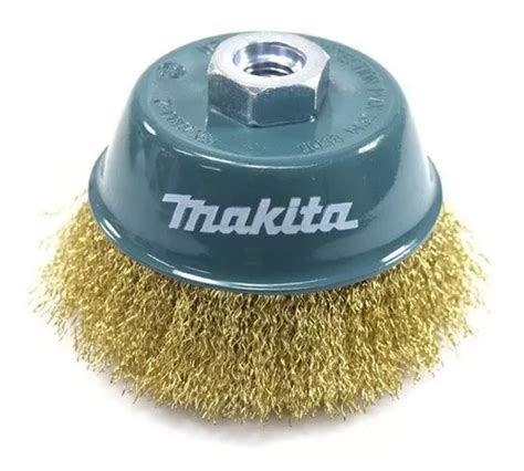 Cepillo De Acero Tipo Copa Makita D X Mm Color Azul