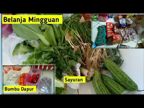 Belanja Mingguan Bumbu Dapur Sayuran Telur Pasar Induk Cianjur
