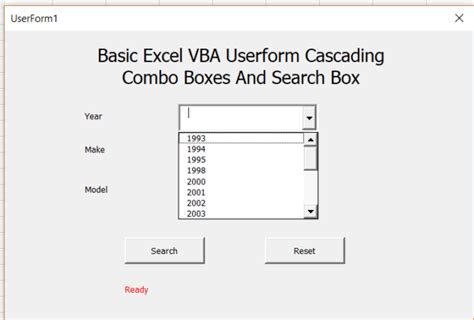 How To Set Up Cascading Combo Boxes On An Excel VBA Userform The Best