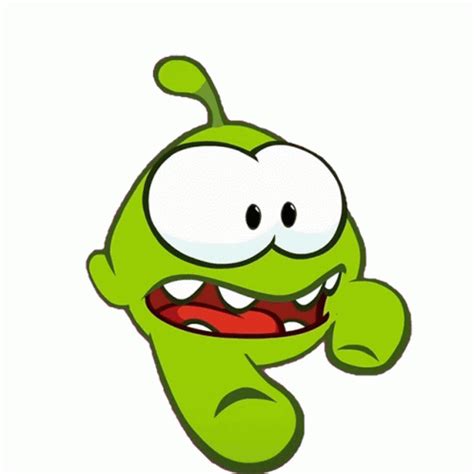 Running Om Nom Sticker Running Om Nom Om Nom And Cut The Rope