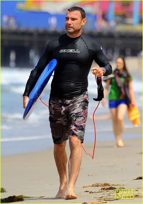 Liev Schreiber Goes Shirtless At The Beach On Father S Day Photo