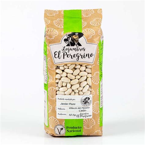 Alubia blanca riñón celofán 1 kg Legumbres Peregrino