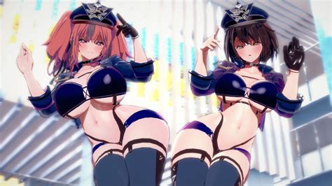 レースクイーンボルチモアとブレマートンで再会の誓いUSS BaltimoreBremerton MMD アズールレーン