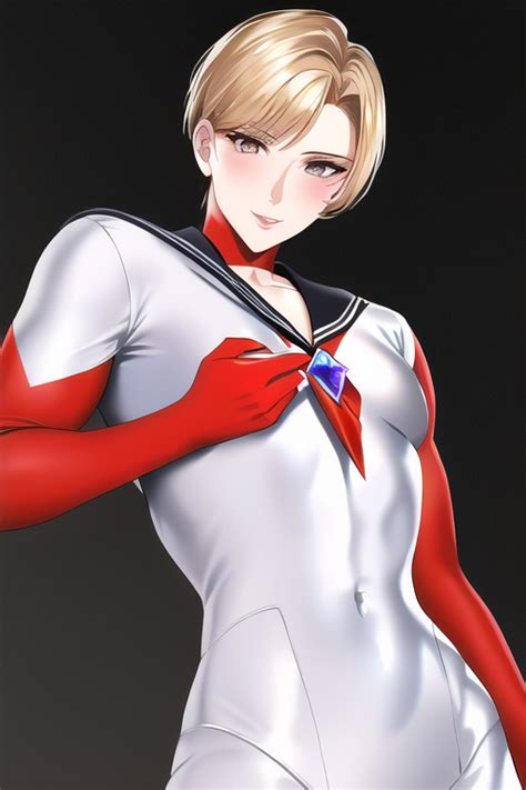 Rule 34 Ai Generated Bishoujo Senshi Sailor Moon Blonde Hair Blush Clothing Haruka Tenou