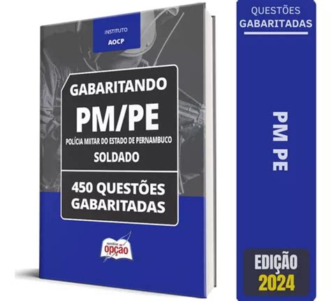 Caderno De Testes Pm Pe Soldado Questões Gabaritadas Parcelamento