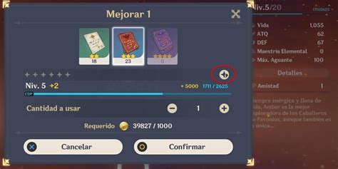 Genshin Impact Cómo subir el nivel de los personajes para ascenderlos