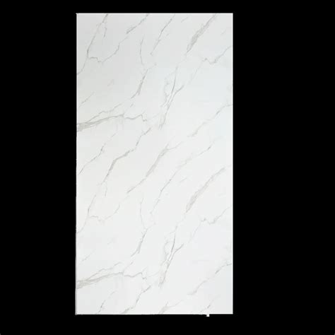 Panneau Mural PVC Effet Marbre Blanc Mate 120 X 250 Cm Pure Design
