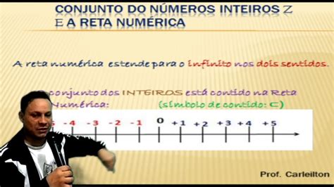 AULA1B ENTENDA O CONJUNTO DOS NÚMEROS INTEIROS YouTube