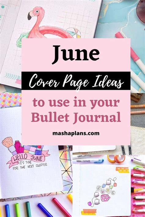 Amazing June Bullet Journal Cover Page Ideas Artofit