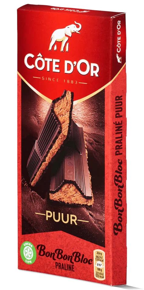 Côte d or bonbonbloc praliné puur aanbieding bij Picnic