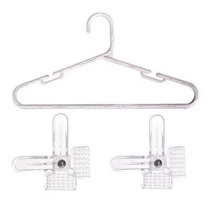 Cabide Acrílico Cavado Grampo Kit 50 Unidades Frete grátis