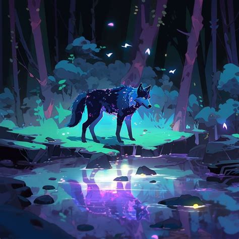 Dream Wolf In 2024 Furry Art Artwork Cool Art