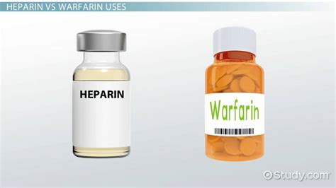 Heparin Vs Warfarin Definition Uses Reactions Lesson Study