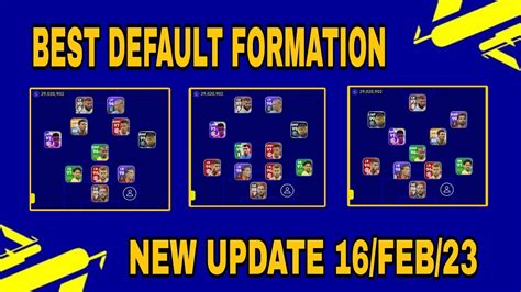 Update Formation Best Hidden Formation New Update Default Formation