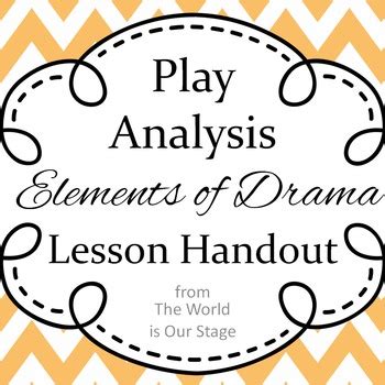 Elements Of Drama Aristotle Based Play Analysis Theory Lesson Handout