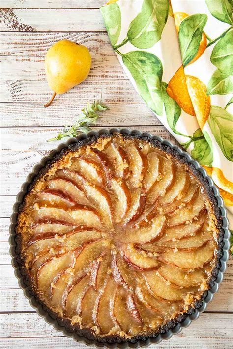 Minute Beautiful French Pear Tart Art Of Natural Living