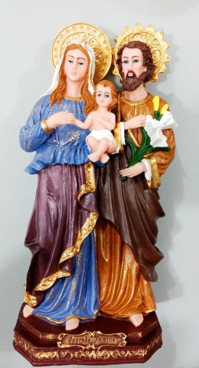2268 Imagem em Resina Sagrada Família em Pé 30 cm