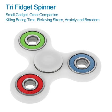 DIY Tri Fidget Spinner 360Hand Finger Spinner Hybrid Rotation Bearing