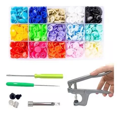 Kit Colocacion De Broches De Ropa A Presi N Merceria Botones