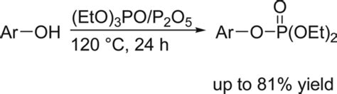 Triethylphosphate Phosphorus Pentoxide As An Efficient Reagent For The
