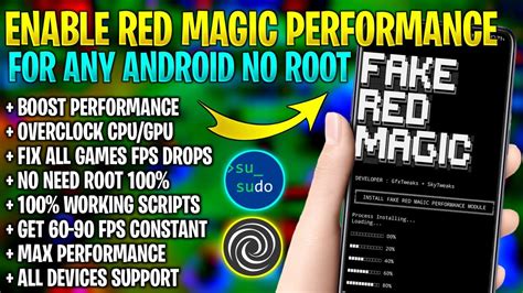 Enable Red Magic Performance No Root New Red Magic Module Boost FPS