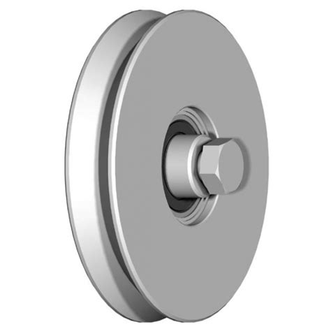 Galet gorge en V axe à visser INOX FA1446797 avec Bricometal