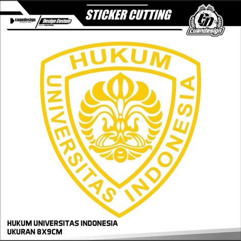 Jual STICKER KAMPUS FAKULTAS HUKUM UI UNIVERSITAS INDONESIA STIKER