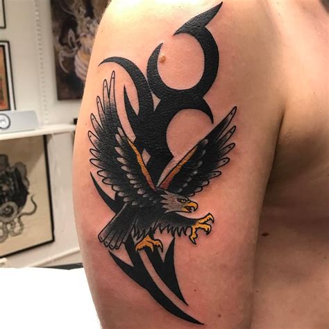Collection 100 Wallpaper Traditional Perched Eagle Tattoo Updated