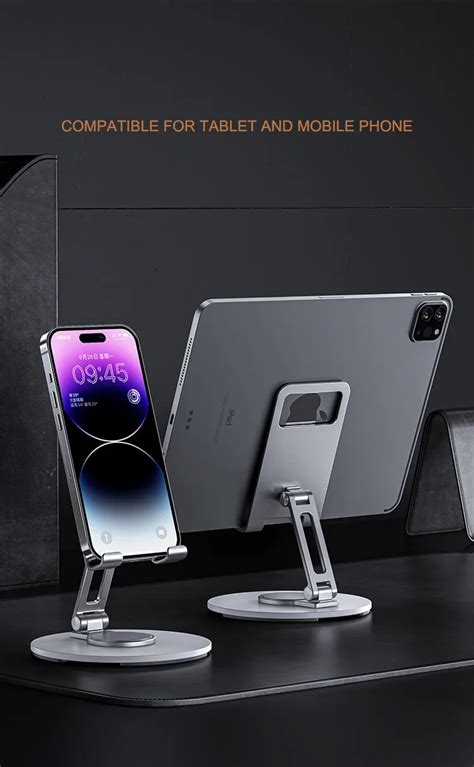 Boneruy Newest Foldable Desktop Aluminum Alloy Cell Phone Tablet