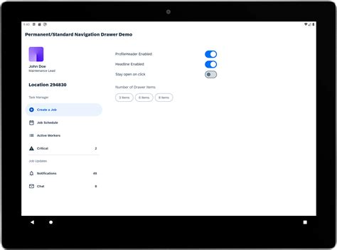 The Fiori Navigation Drawer In Jetpack Compose Sap Mobile Services